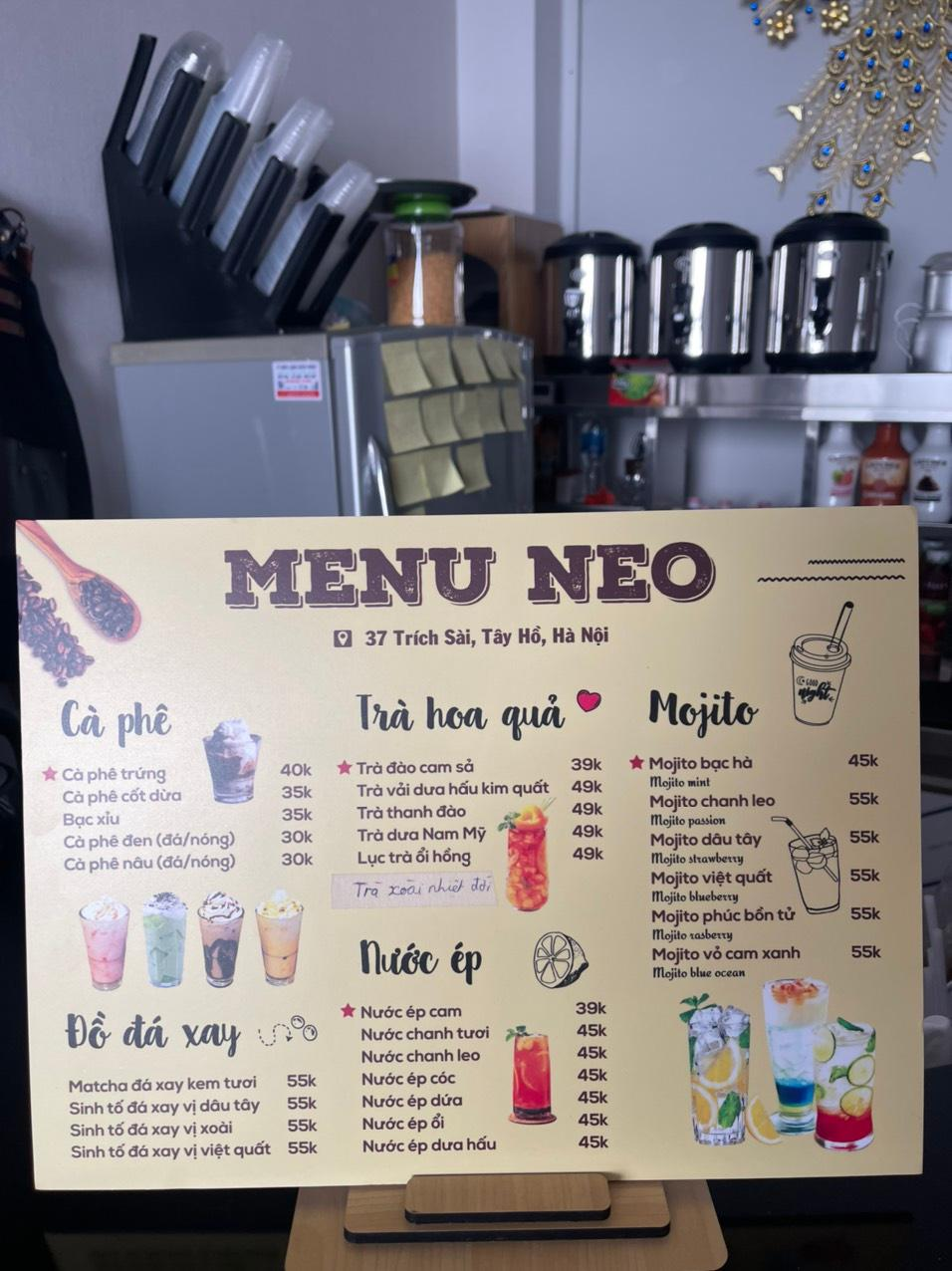Neo Coffee & Milk Tea - Trích Sài | Khuyến mãi, ưu đãi, đánh giá từ MoMo