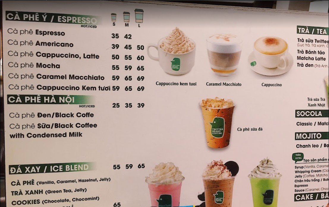 Twitter Beans Coffee - Đại Lộ Thăng Long | Khuyến mãi, ưu đãi, đánh giá từ MoMo