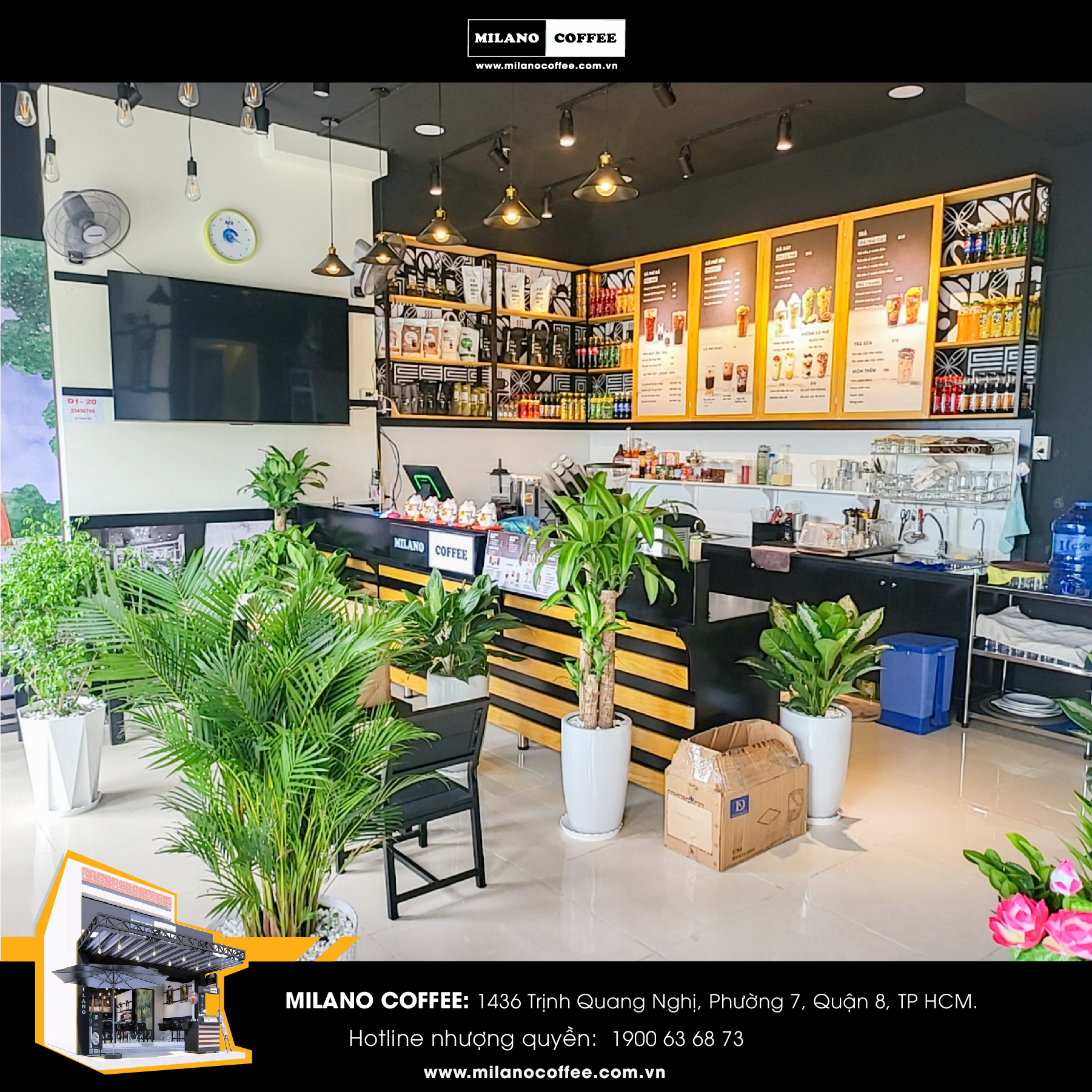 Milano Coffee - Đường 3 Tháng 2 | Khuyến mãi, ưu đãi, đánh giá từ MoMo