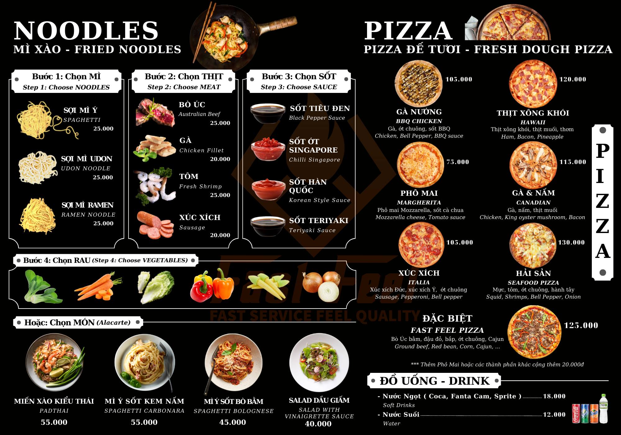 FAST FEEL - Pizza & Mì Xào - Đặng Văn Bi | Khuyến mãi, ưu đãi, đánh giá ...