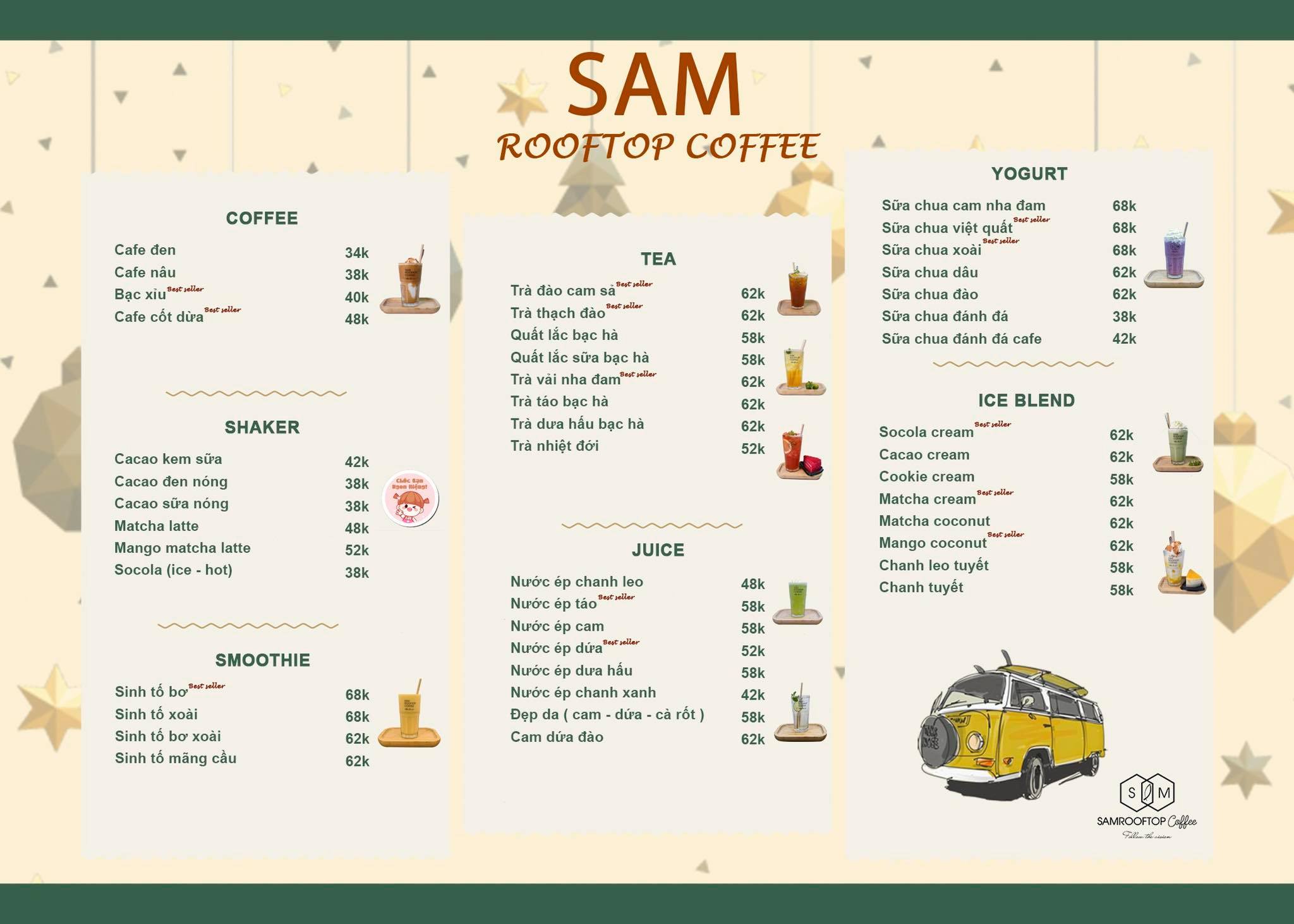 Sam Rooftop Coffee - Nguyễn Trãi | Khuyến mãi, ưu đãi, đánh giá từ MoMo
