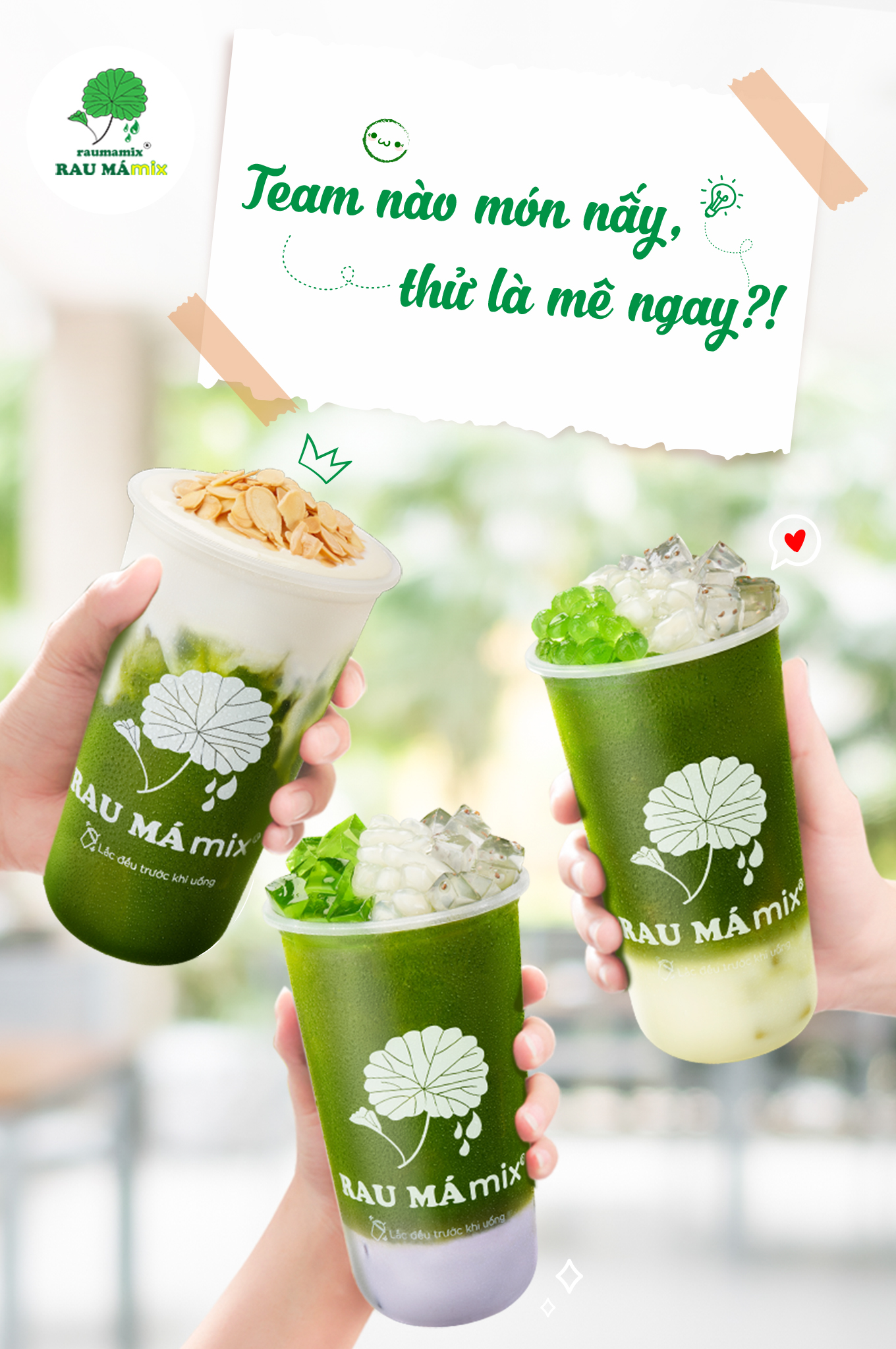 Rau Má Mix - Đồng Đen